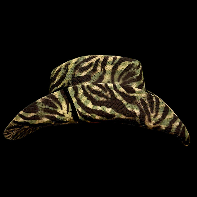 PRE-ORDER JUNE 2026 CAMO TIGER STRIPE COWBOY HAT – SWAMP HATZ